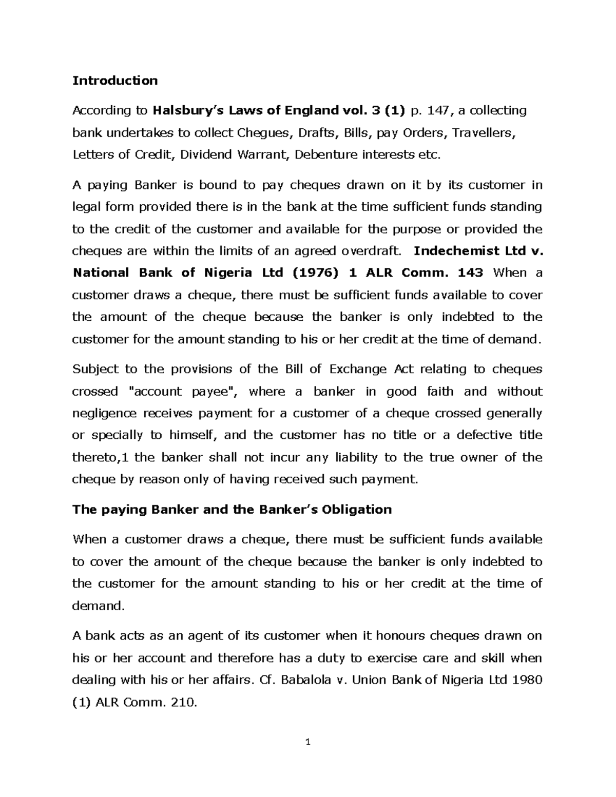 Banking CC - Notes and research on human rights and intellectual ...