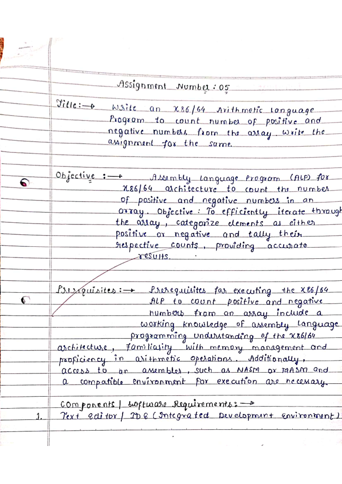 MPL Assignment 5 - ihvgcfcyt - Microprocessor Architecture - Studocu