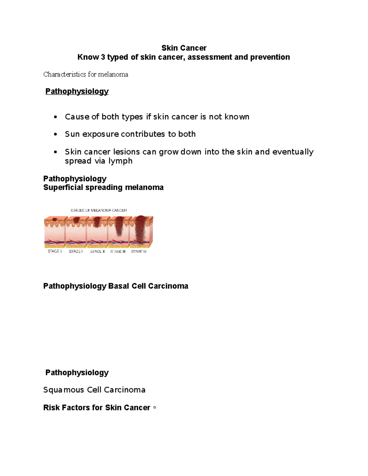 WK2 Skin Cancer - n/a - Skin Cancer Know 3 typed of skin cancer ...
