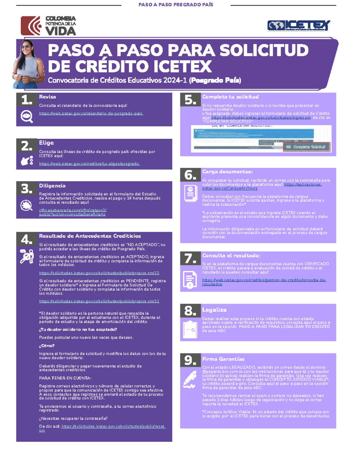 Instructivo Icetex - 1. 2. 4. 6. 5. 7. 8. 9. 3. Revisa Consulta el ...