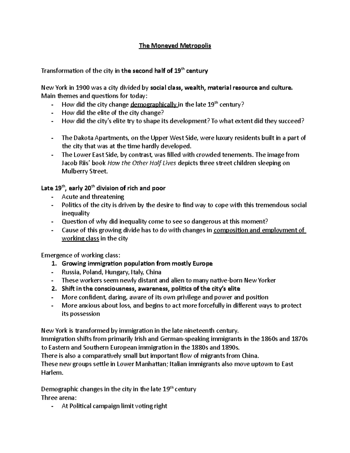 The Moneyed Metropolis - The Moneyed Metropolis Transformation of the ...