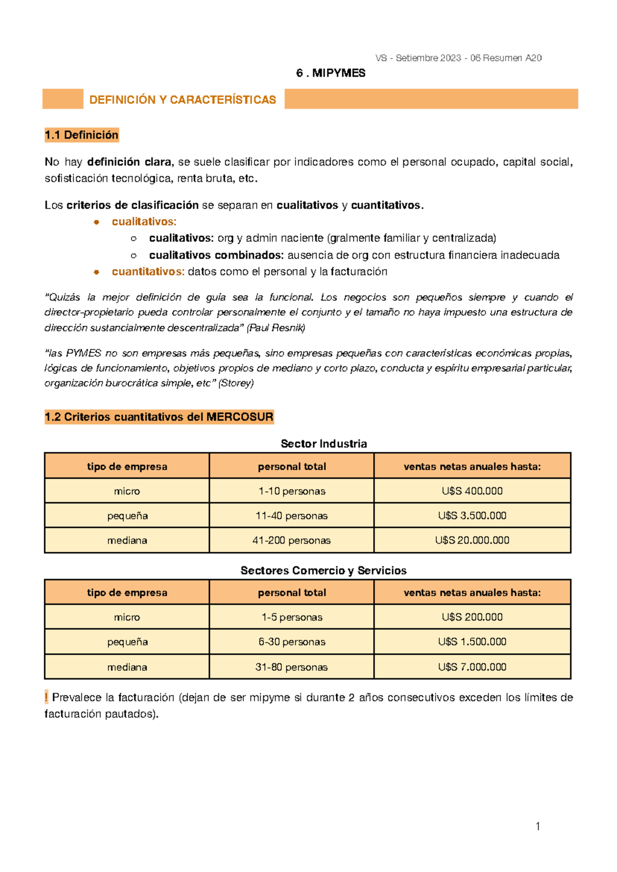 Micro, pequeñas y medianas empresas - 6. MIPYMES DEFINICIÓN Y ...