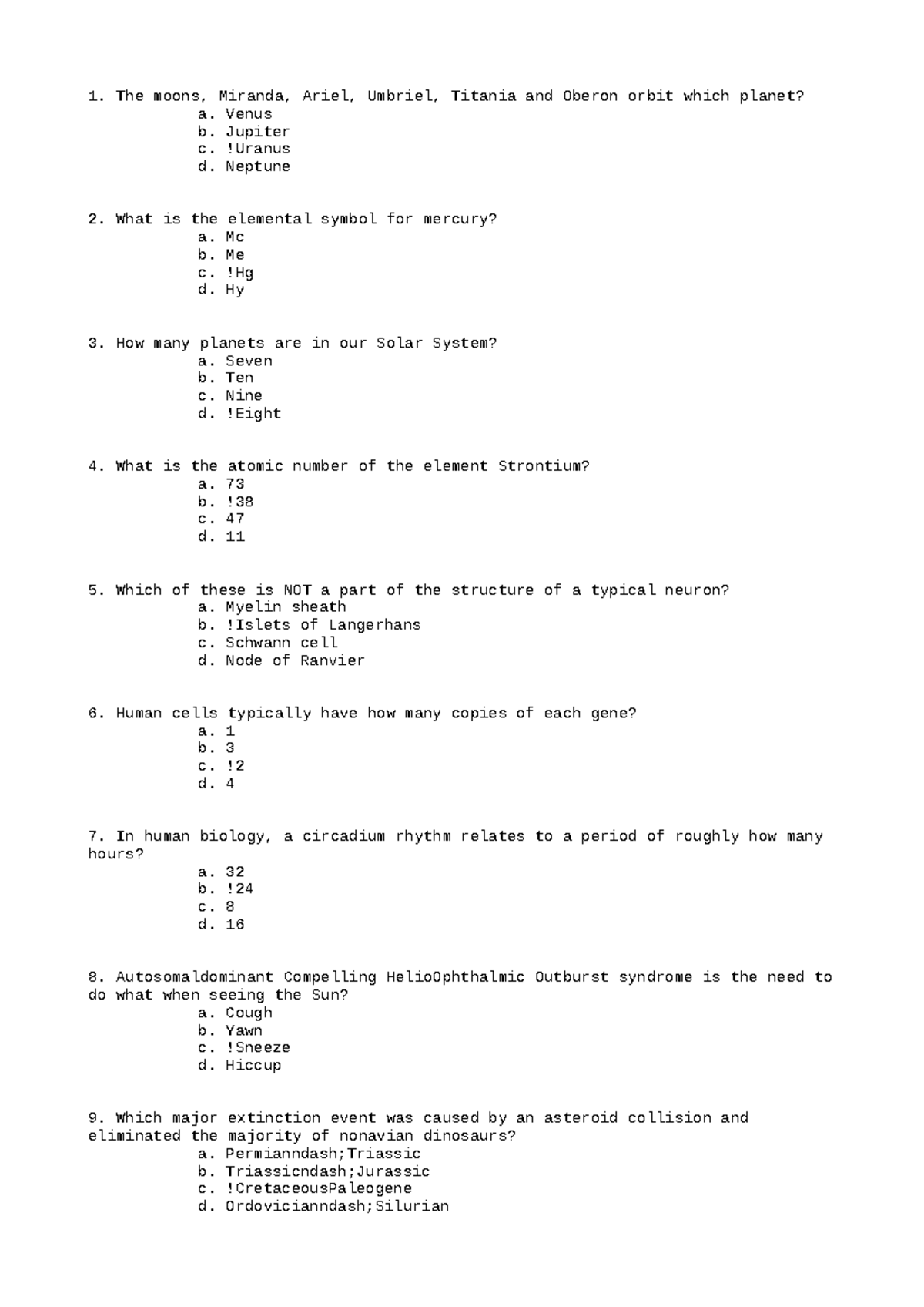 ENVI201 Notes Fall 2024 4 - The moons, Miranda, Ariel, Umbriel, Titania ...