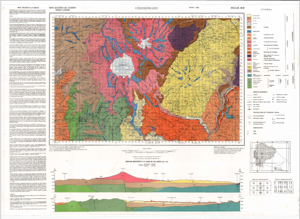 GEOLOGIA CHIMBORAZO - BREVE EXPLICACION DE LA GEOLOGIA MAPA GEOLÓGICO ...