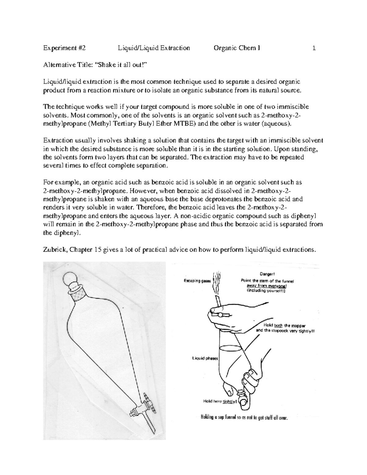 02 liq-liq 1 - Chemistry laboratory session - Alternative Title: “Shake ...