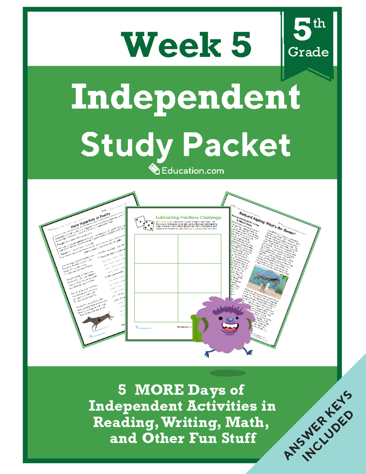 Independent study packet 5th grade week 5 - 5 Grade th Week 5 Education ...