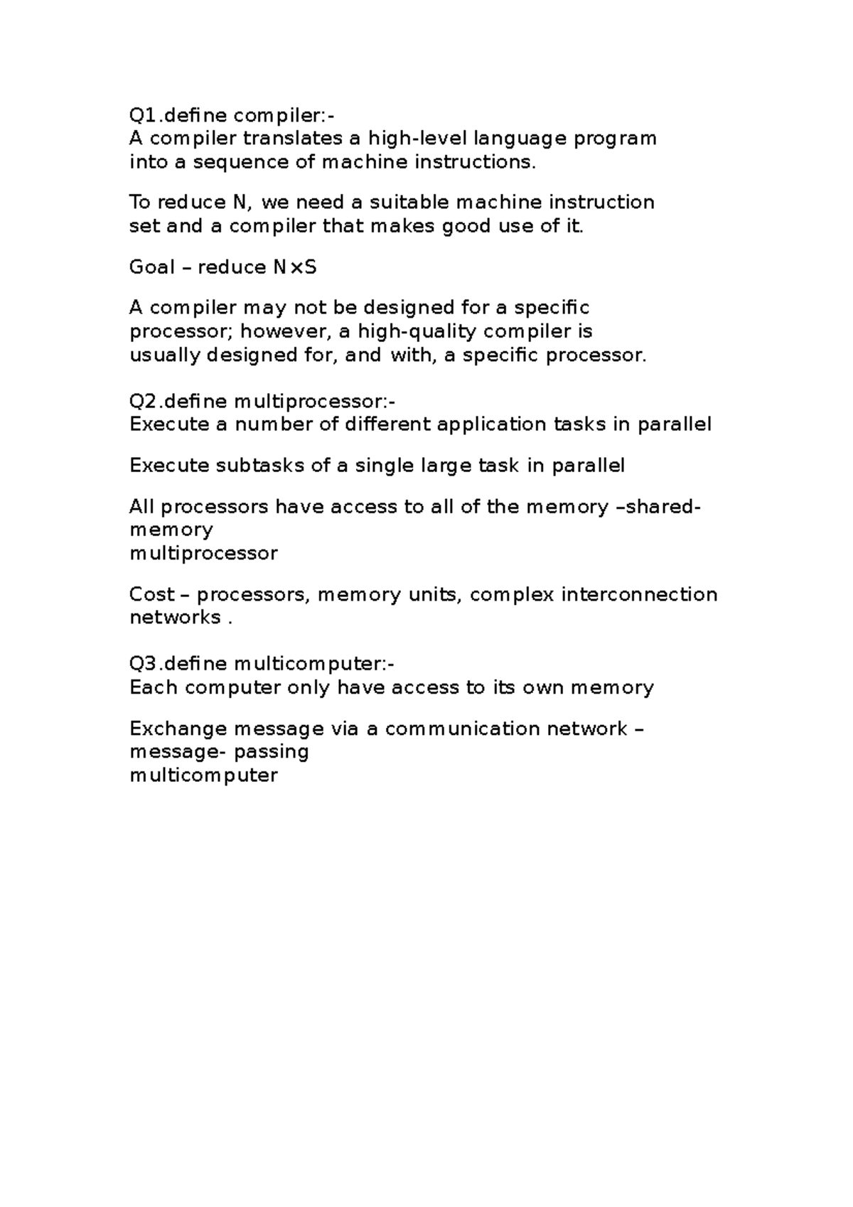 Coa8 - compiler - Computer Architecture - KIIT University - Studocu