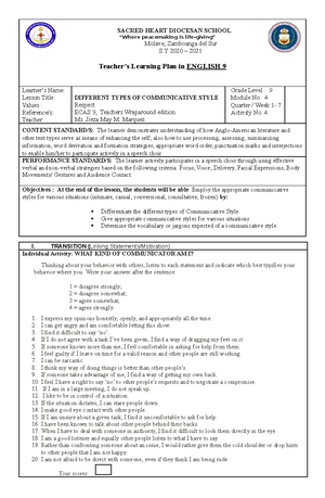 Detailed lesson plan literalandfigurativespeech newest - DETAILED ...