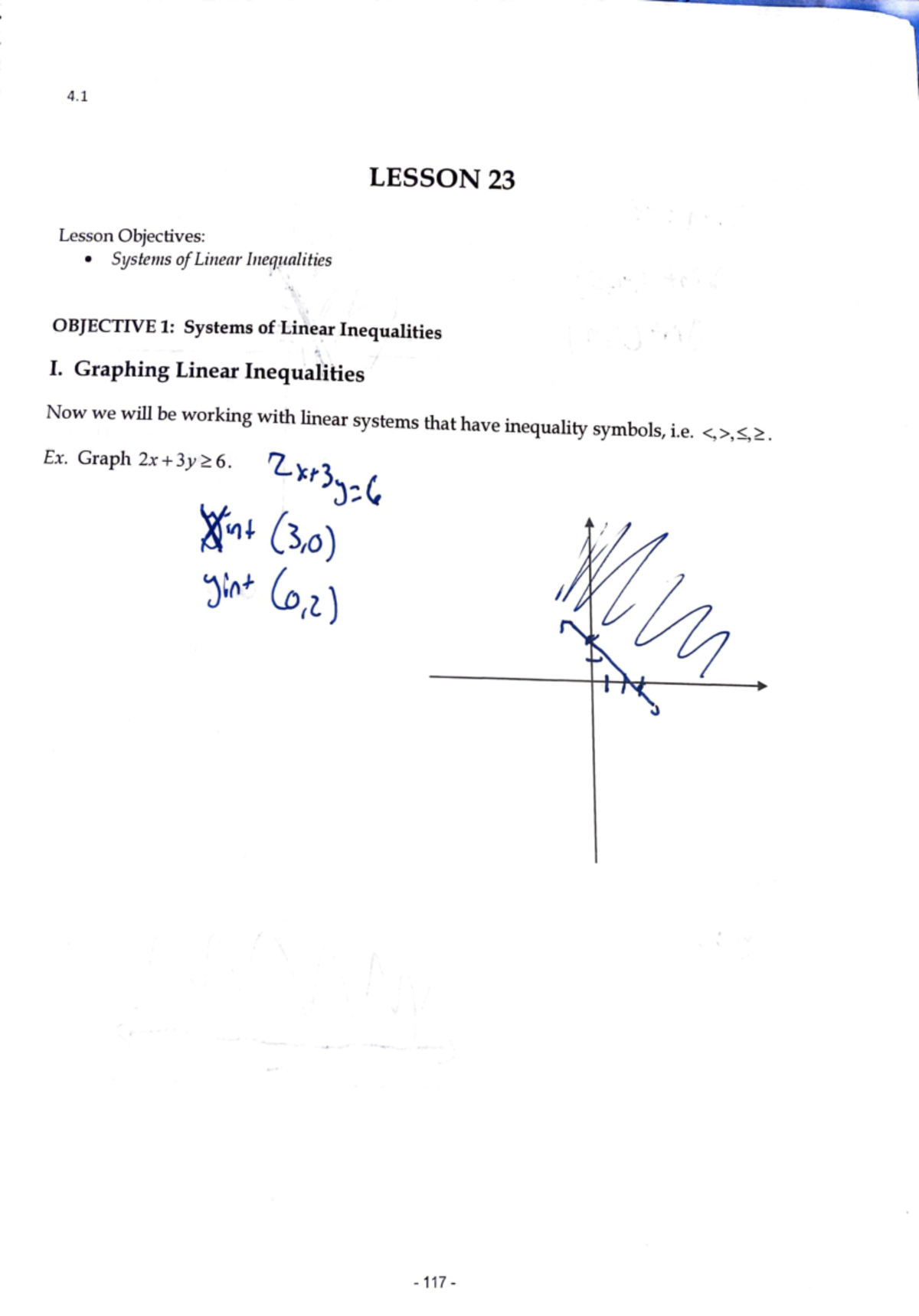 Lesson 23 math 139 - LESSON 23 Lesson Objectives: - Systems of Linear ...