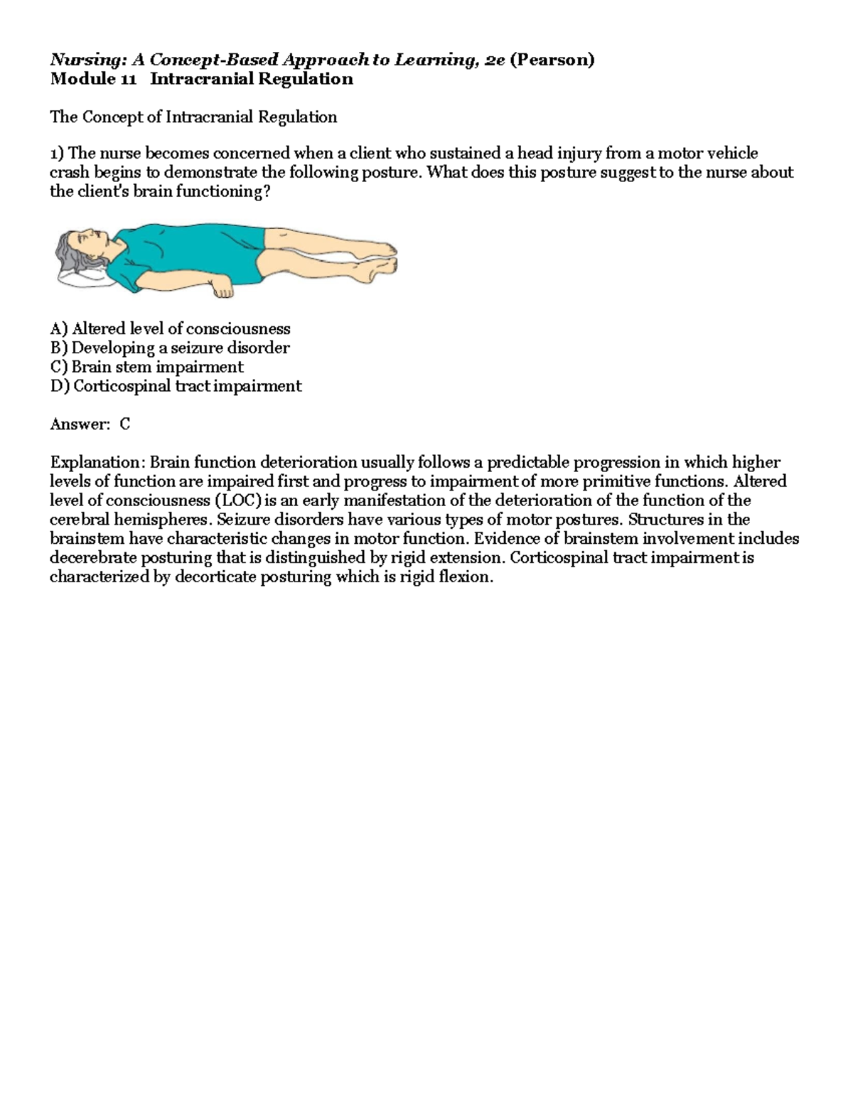 Module 11 Intracranial Regulation - Nursing: A Concept-Based Approach ...