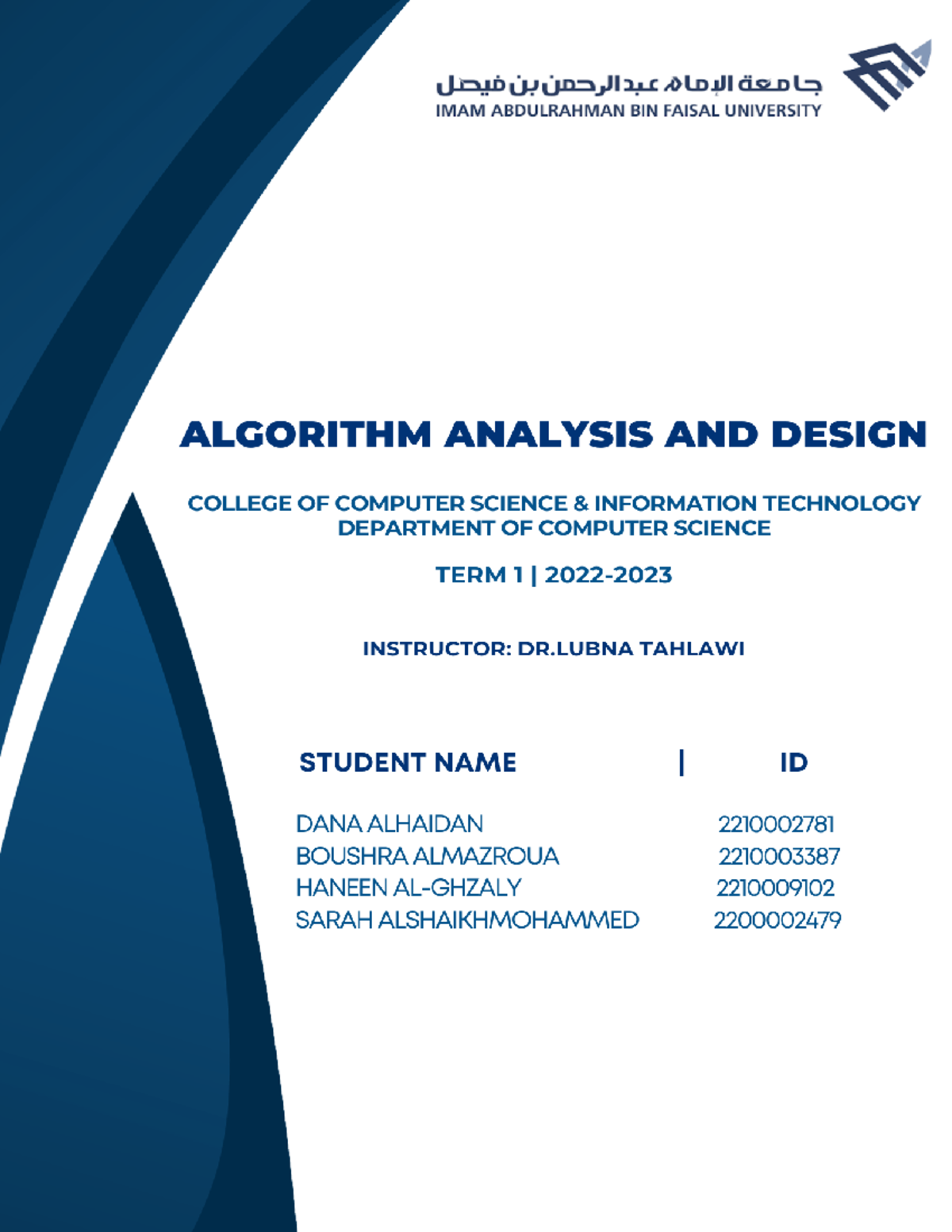 Algorithm+Project+-+Milestone+1 - Contents Table of Tables Table of ...