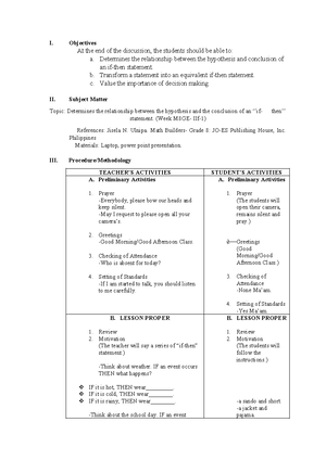 Statistics and Probability - Lesson 1 - Lesson 1 Random Variables and ...