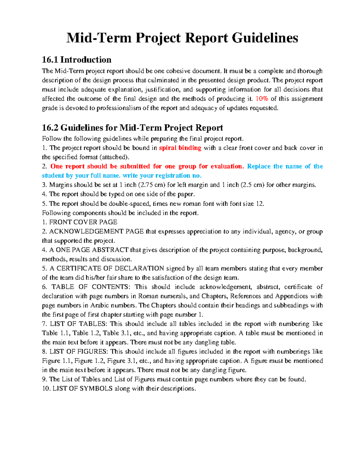 Guidelines for Midterm Project Report ( Iotpp) - Mid-Term Project ...