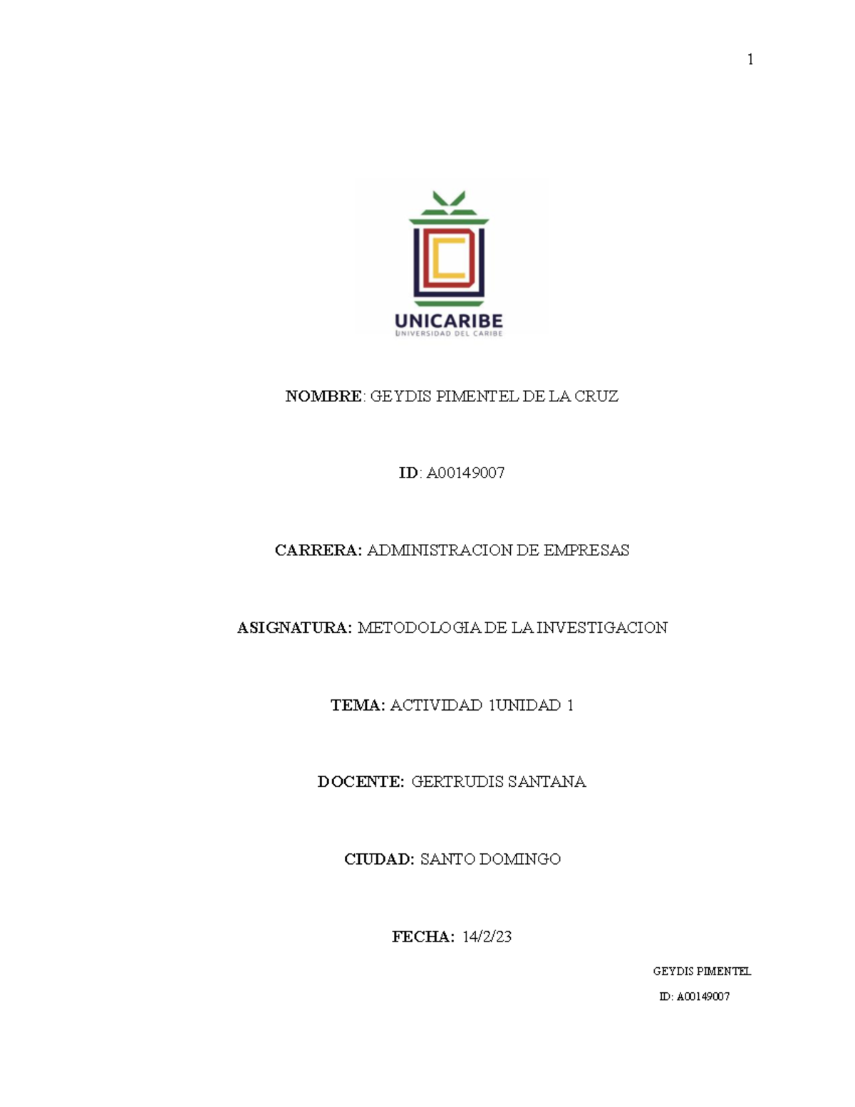 DE LA CRUZ Pimentel Geydis-Importancia de la Metodología de la ...
