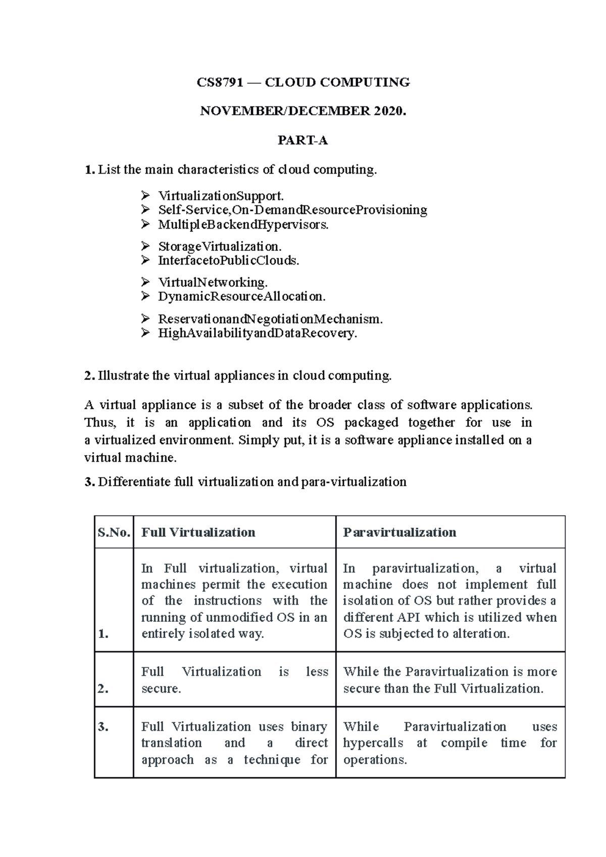Cs8791 Ans Cs8791 — Cloud Computing November December 2020 Part A