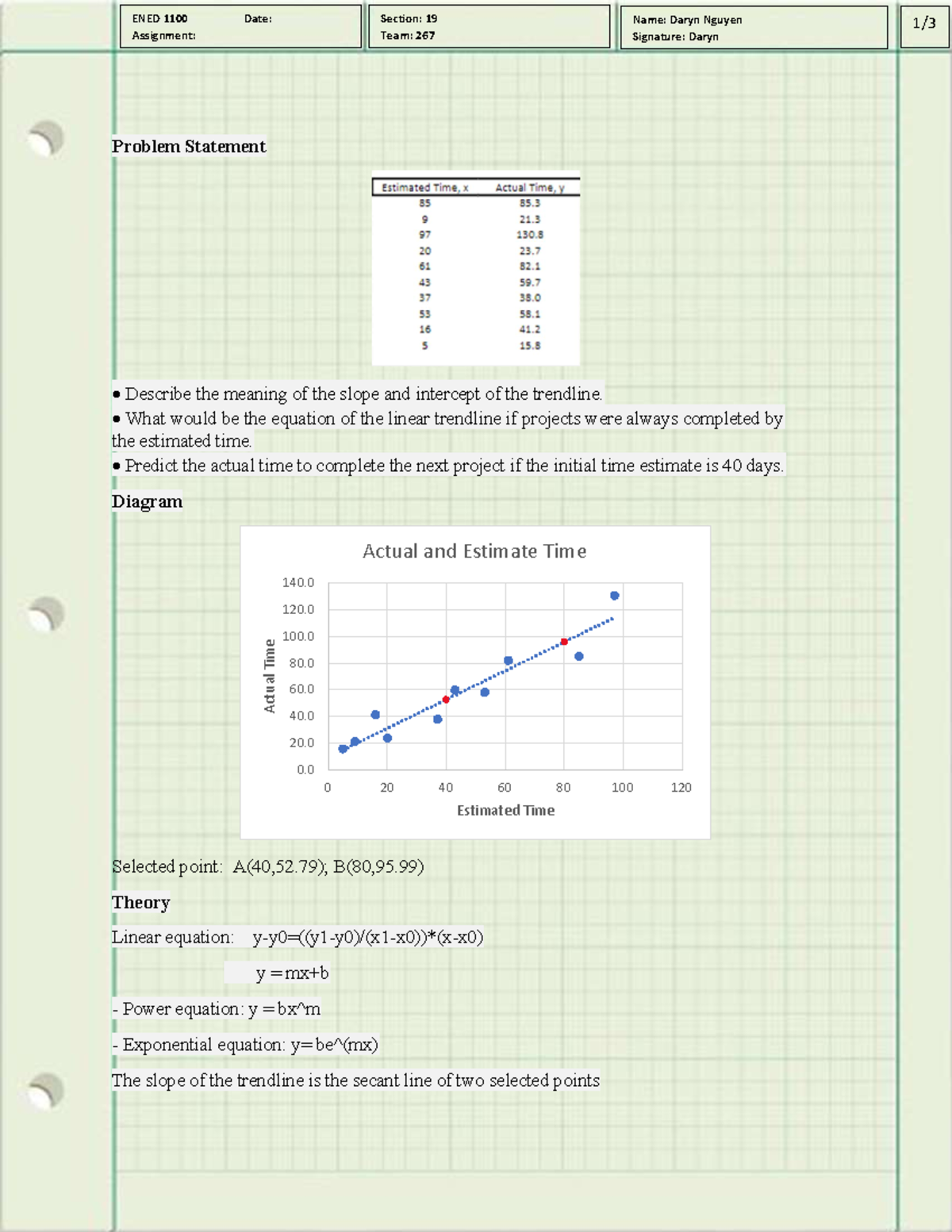 HW 10p2 - Professor McFall - ENED 1100 Date: Assignment: Problem ...