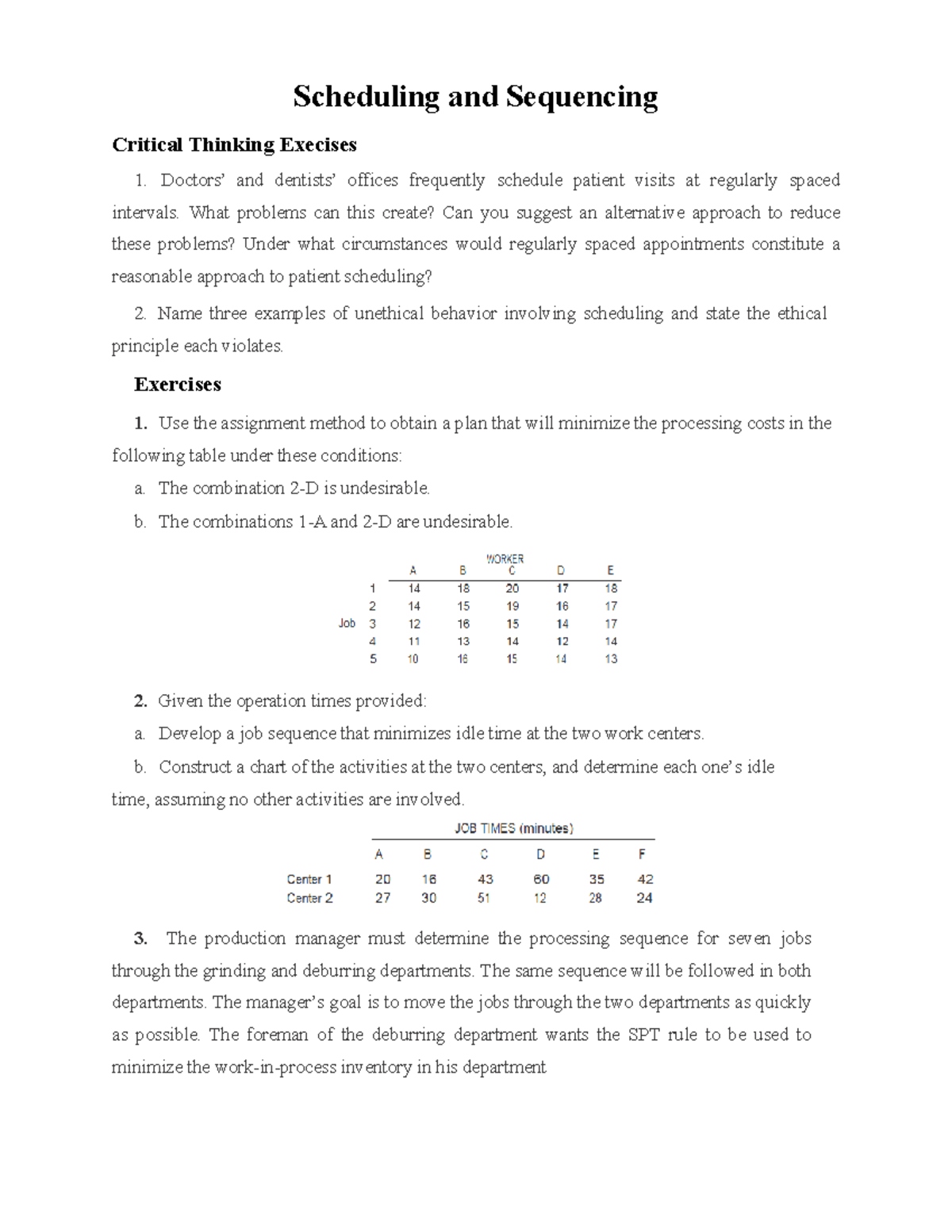 9. Scheduling and Sequencing - Scheduling and Sequencing Critical ...