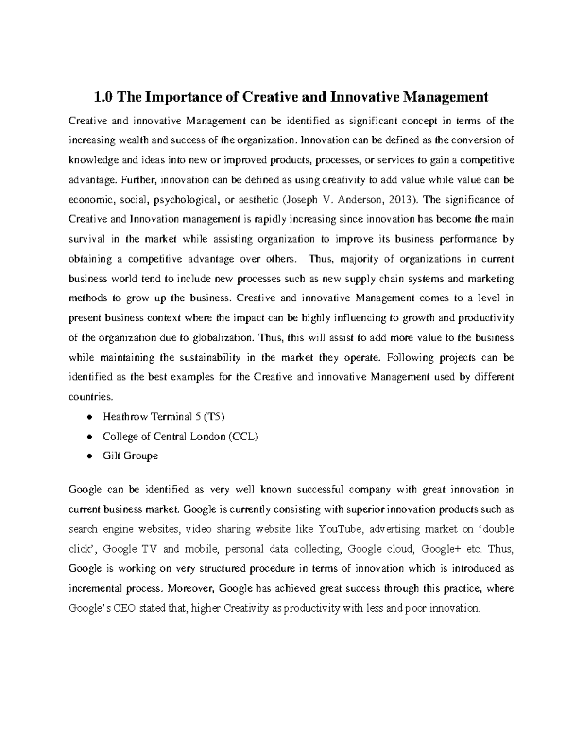 Creativity & Innovation tutorial - 1 The Importance of Creative and ...