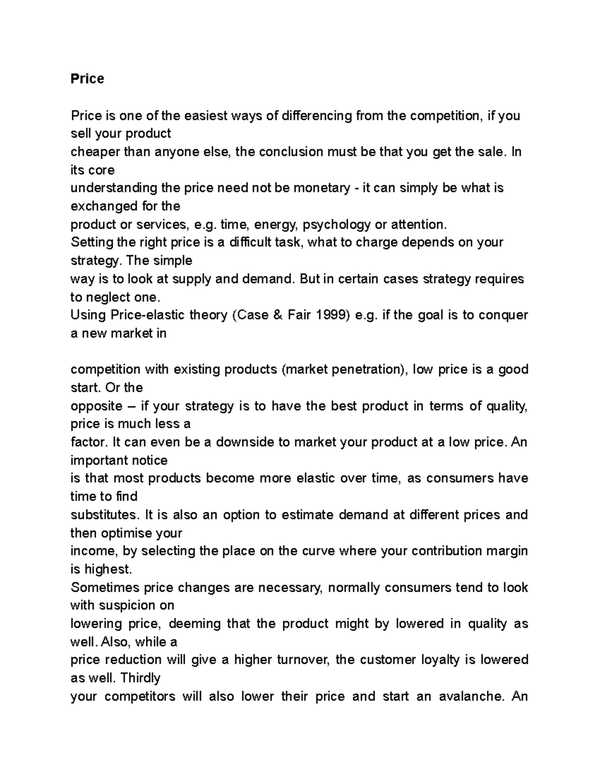 Price ( internet marketing) - Price Price is one of the easiest ways of ...