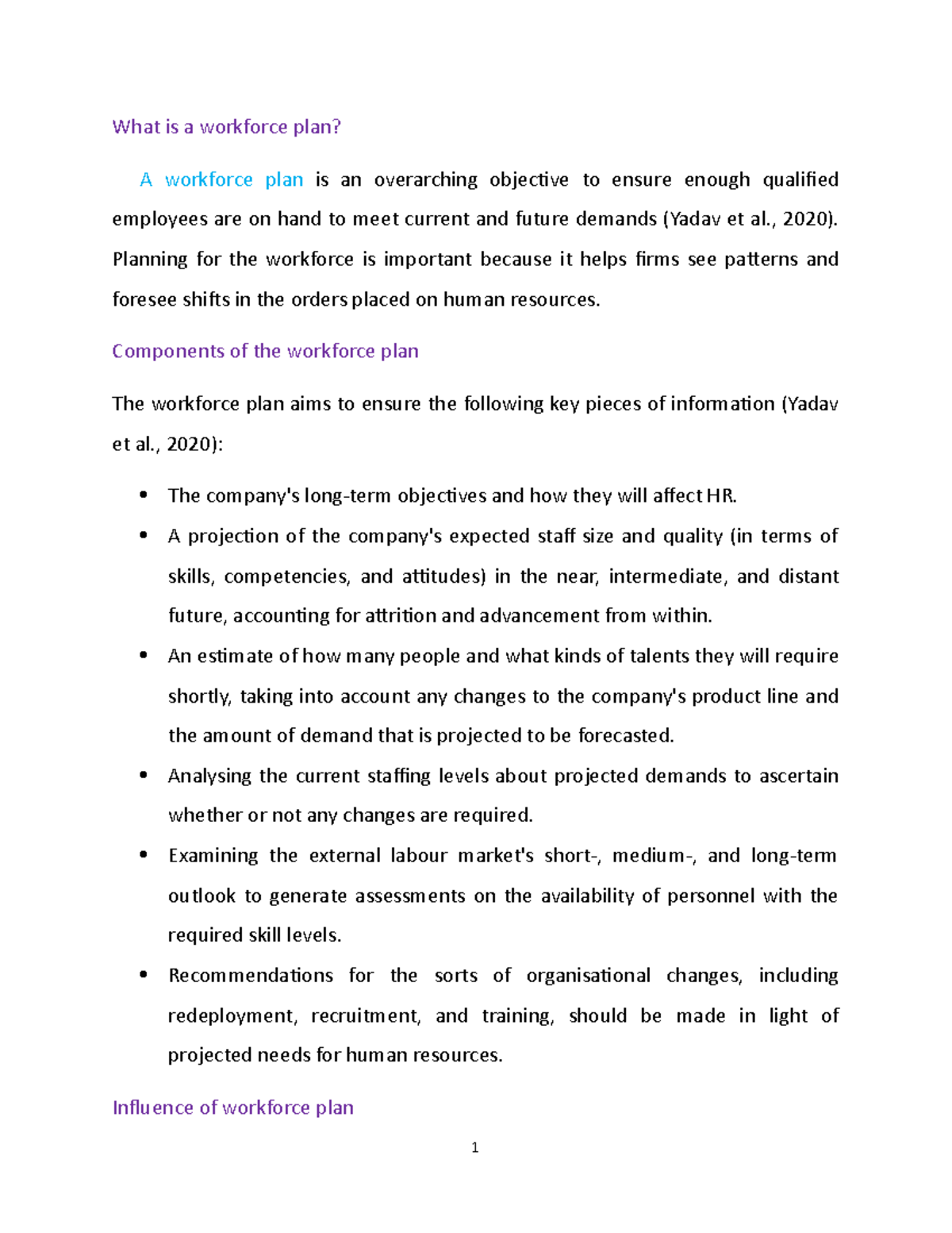 Developing and implementing a workforce plan - What is a workforce plan ...