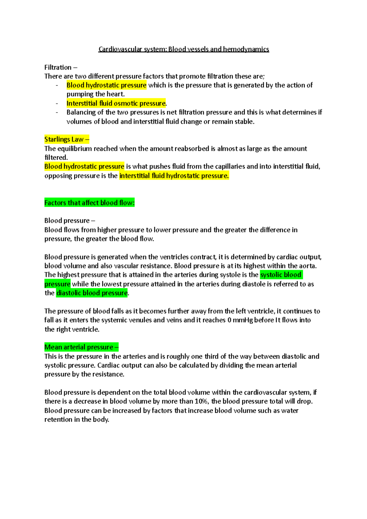 Cardiovascular system 8 - blood vessels - Cardiovascular system: Blood ...