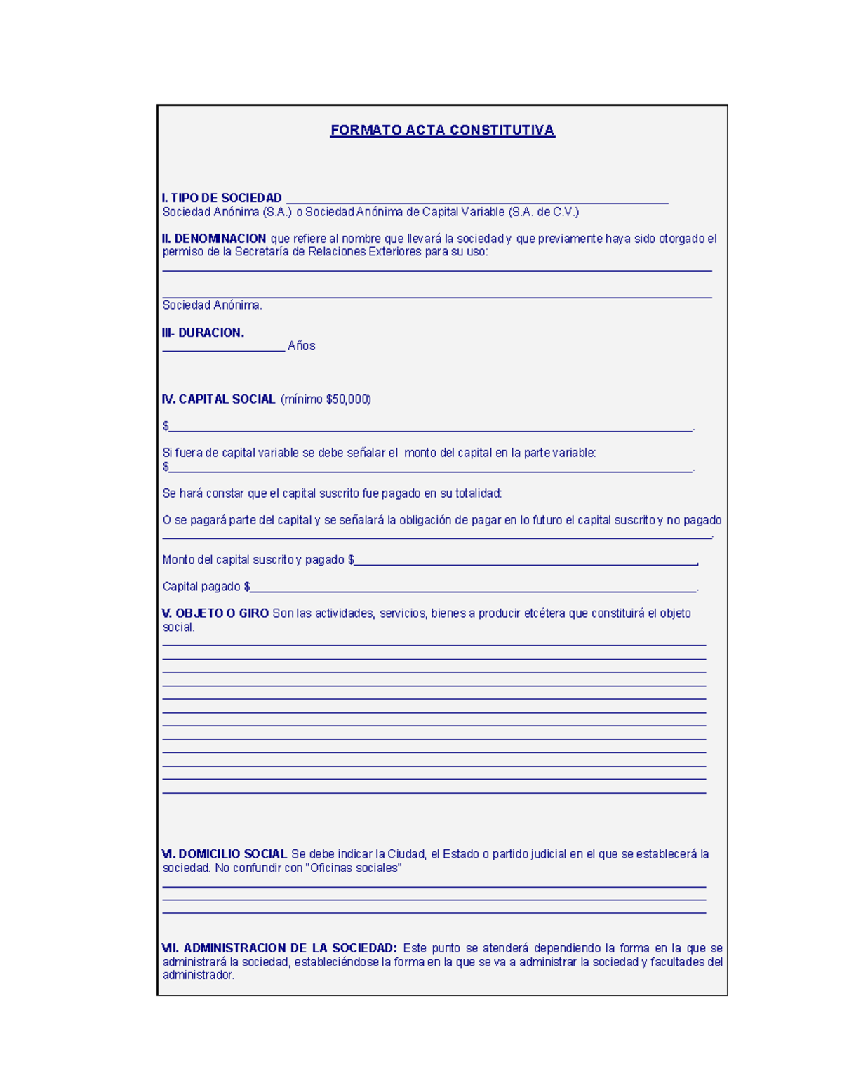 Microsoft Word - formato acta constitutiva u6.doc - formato acta constitutiva - FORMATO ACTA ...