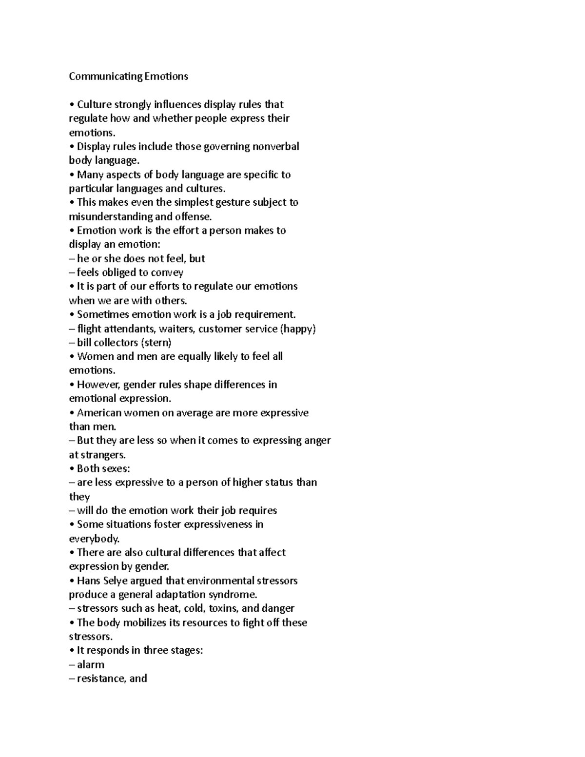 Communicating Emotions - Communicating Emotions Culture strongly ...