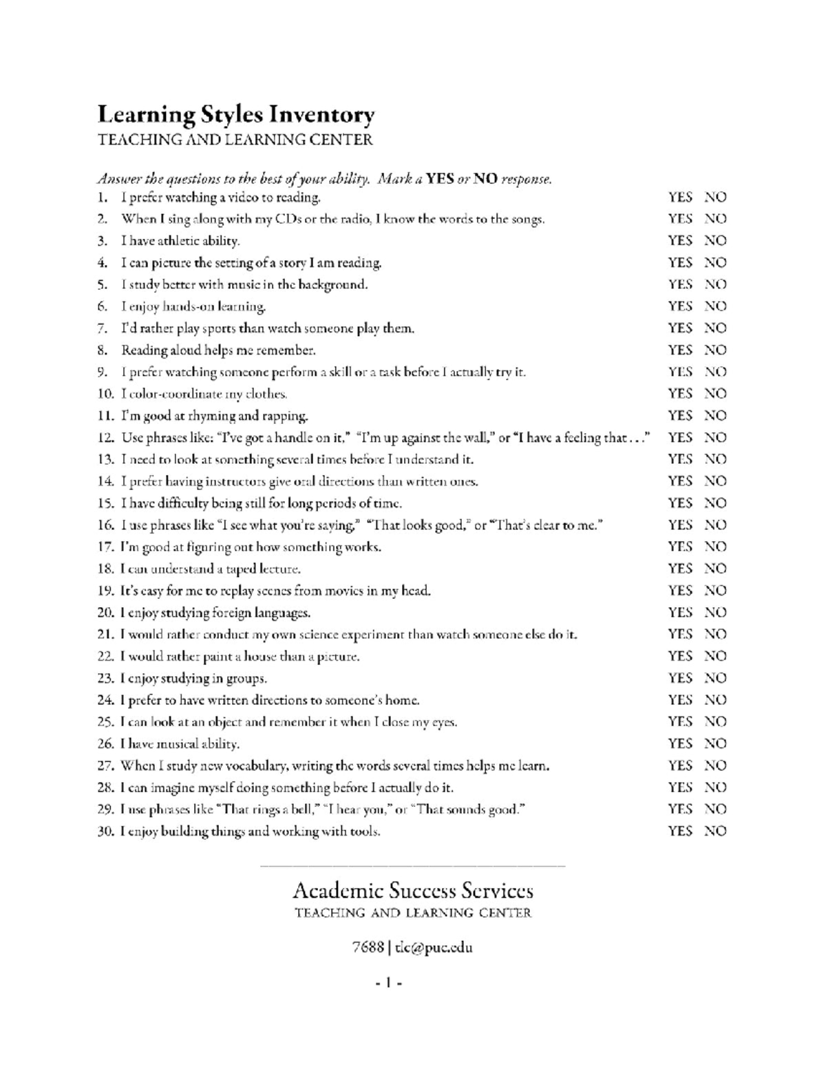 Inventory - Study Skills - Studocu