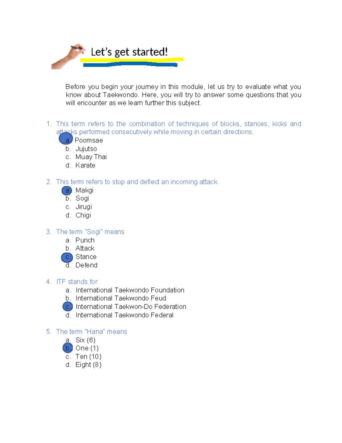 Pijo Module 1 Answers - ewqewqeqwewq - Before you begin your journey in ...