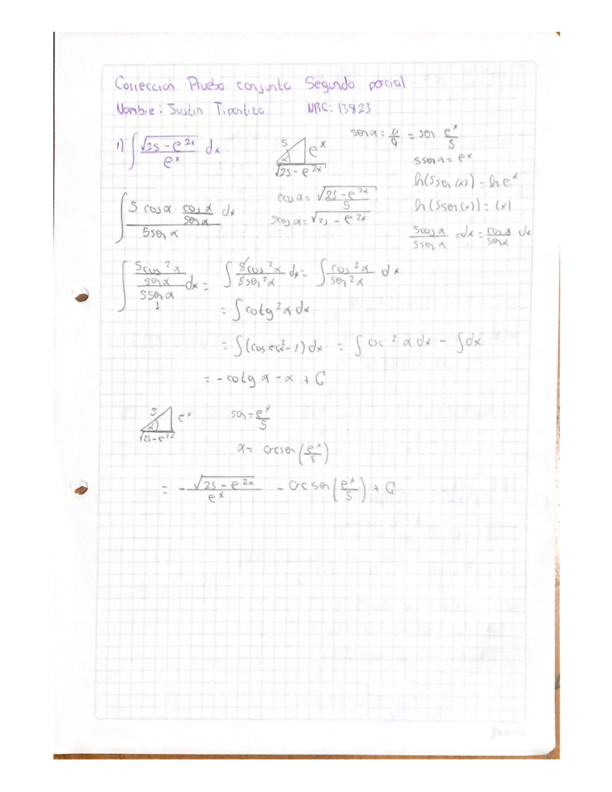 Correccion De La Prueba Conjunta Segundo Parcial - Cálculo diferencial ... Correccion De La Prueba Conjunta Segundo Parcial - Cálculo diferencial ...