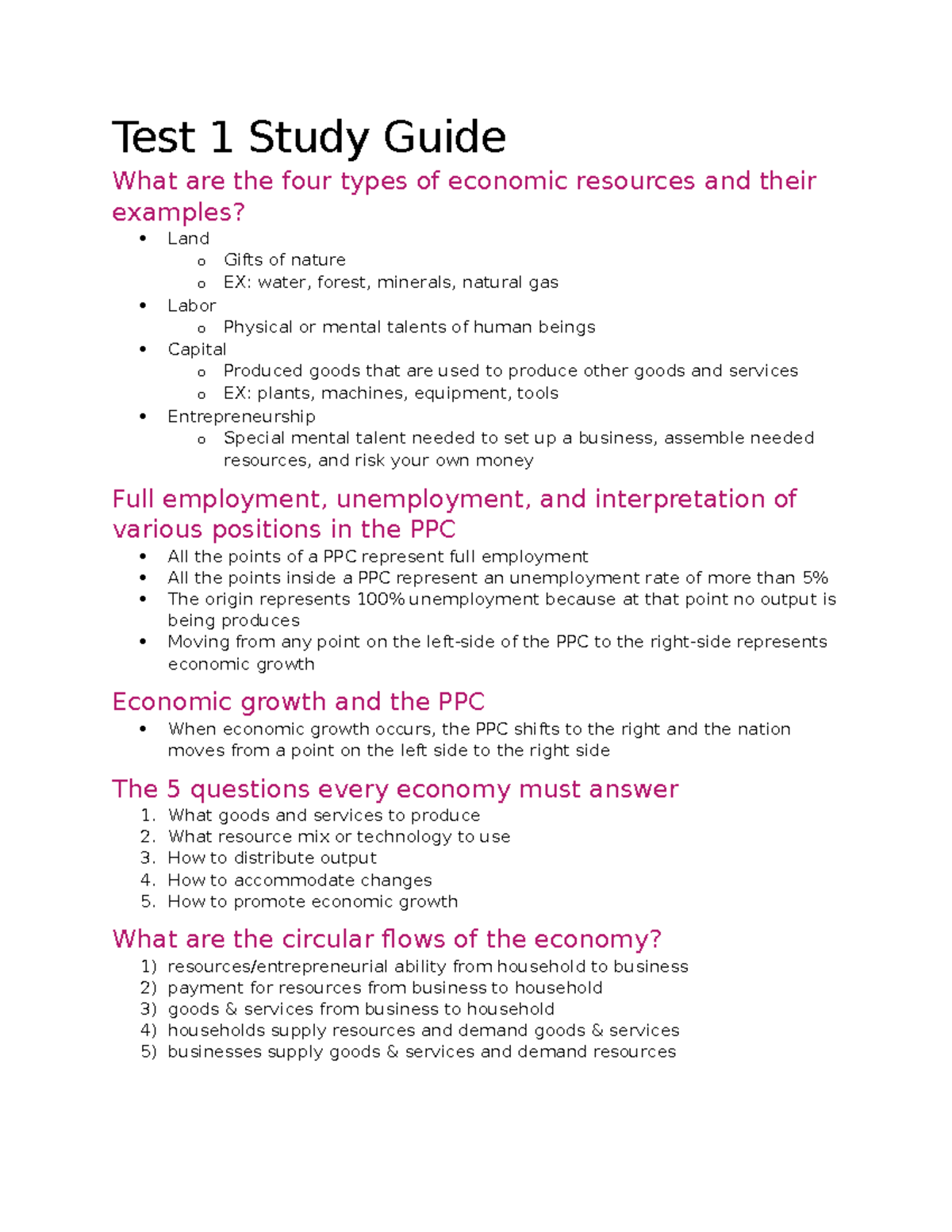 Study Guide 1 Test 1 Study Guide What Are The Four Types Of Economic study-guide-1-test-1-study-guide-what-are-the-four-types-of-economic