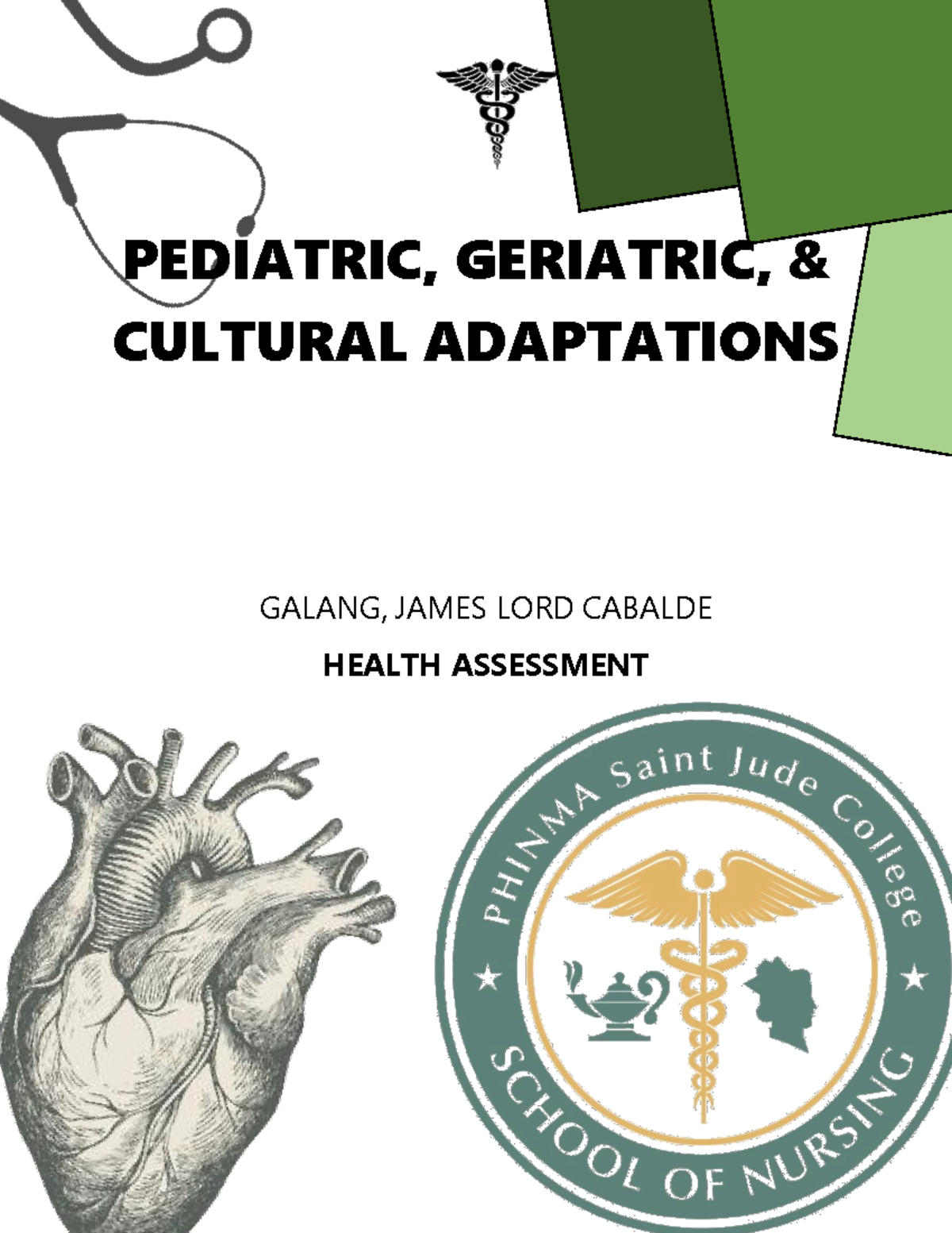 Pediatric Geriatric Cultural Adaptations Reviewer - PEDIATRIC ...