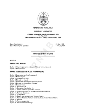 BSR 306 Task 1 - take note - BSR 306: BUILDING CONTROL 2 Name: MUHAMMAD ...