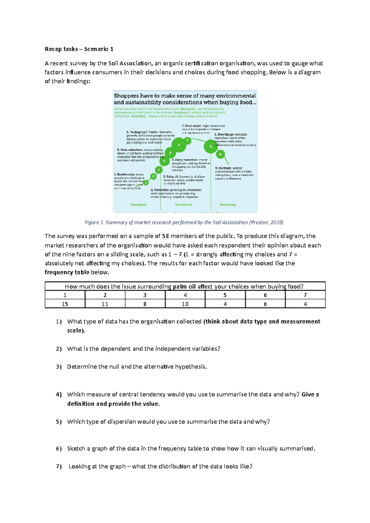 Recap activity - data types and descriptive statistics - Recap tasks ...