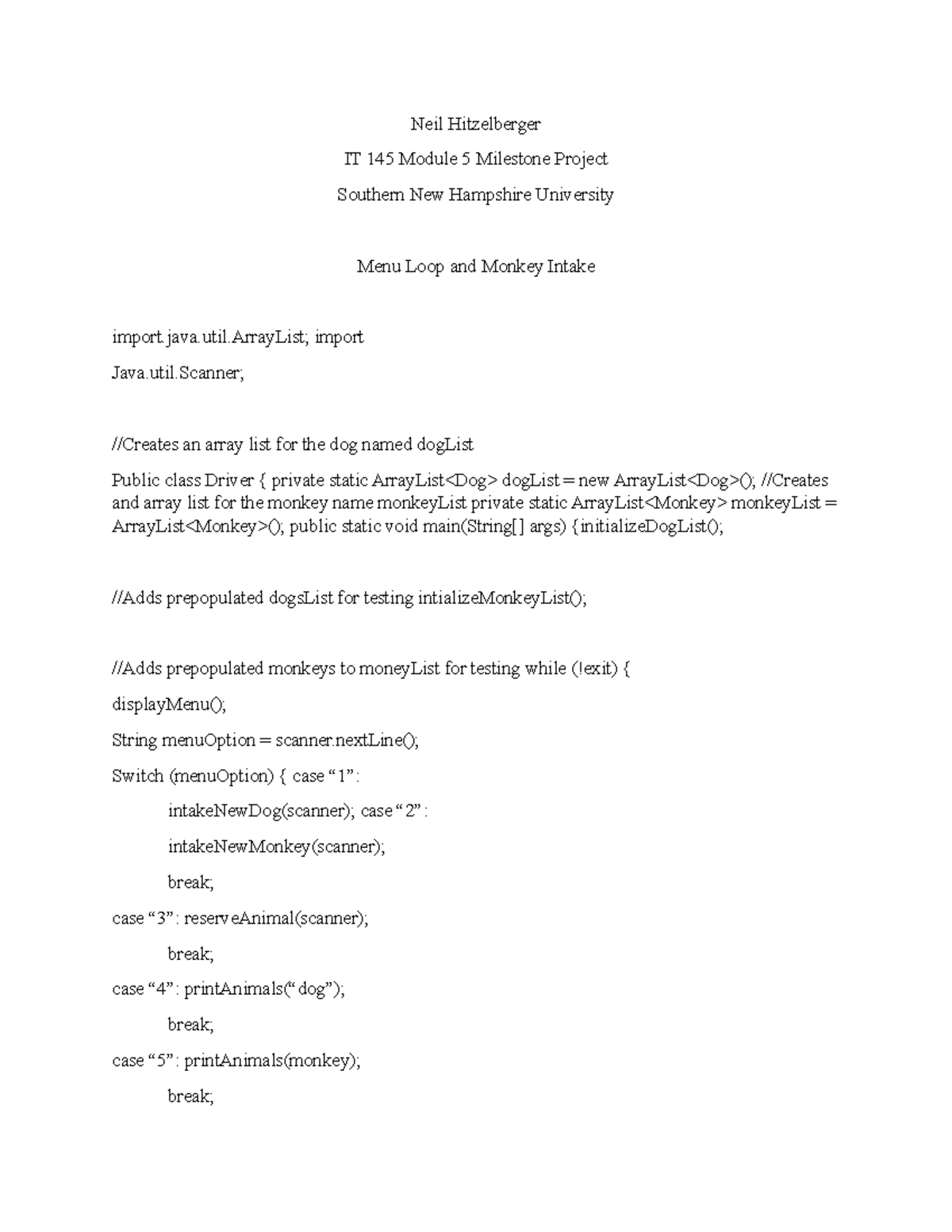 IT 145 Module 5 - grinbg - Neil Hitzelberger IT 145 Module 5 Milestone ...