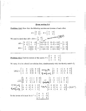 MATH 122 notes-2 - Notes on Linear Algebra - MATH 122 - Studocu