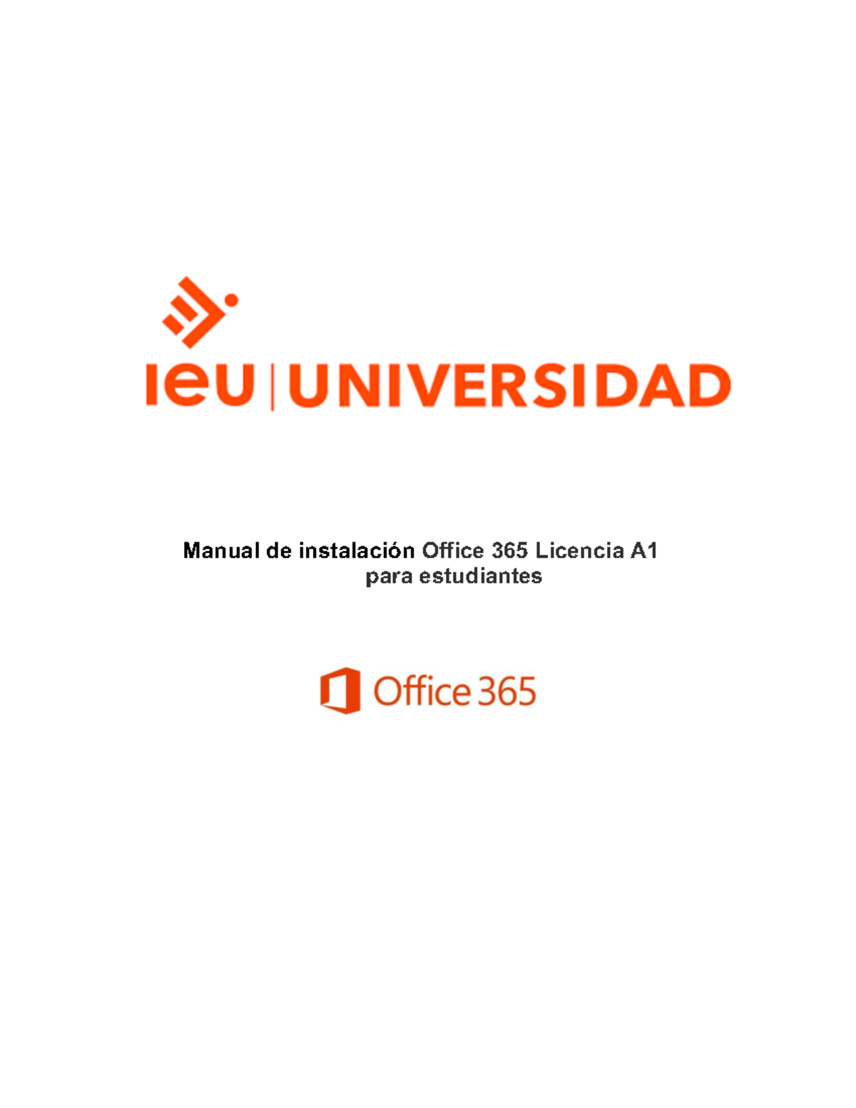 Manual de uso Office 365 A1 - Manual de instalación Office 365 Licencia ...