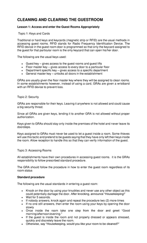 Provide Valet or Butler Services - PROVIDE VALET or BUTLER SERVICES (VS ...