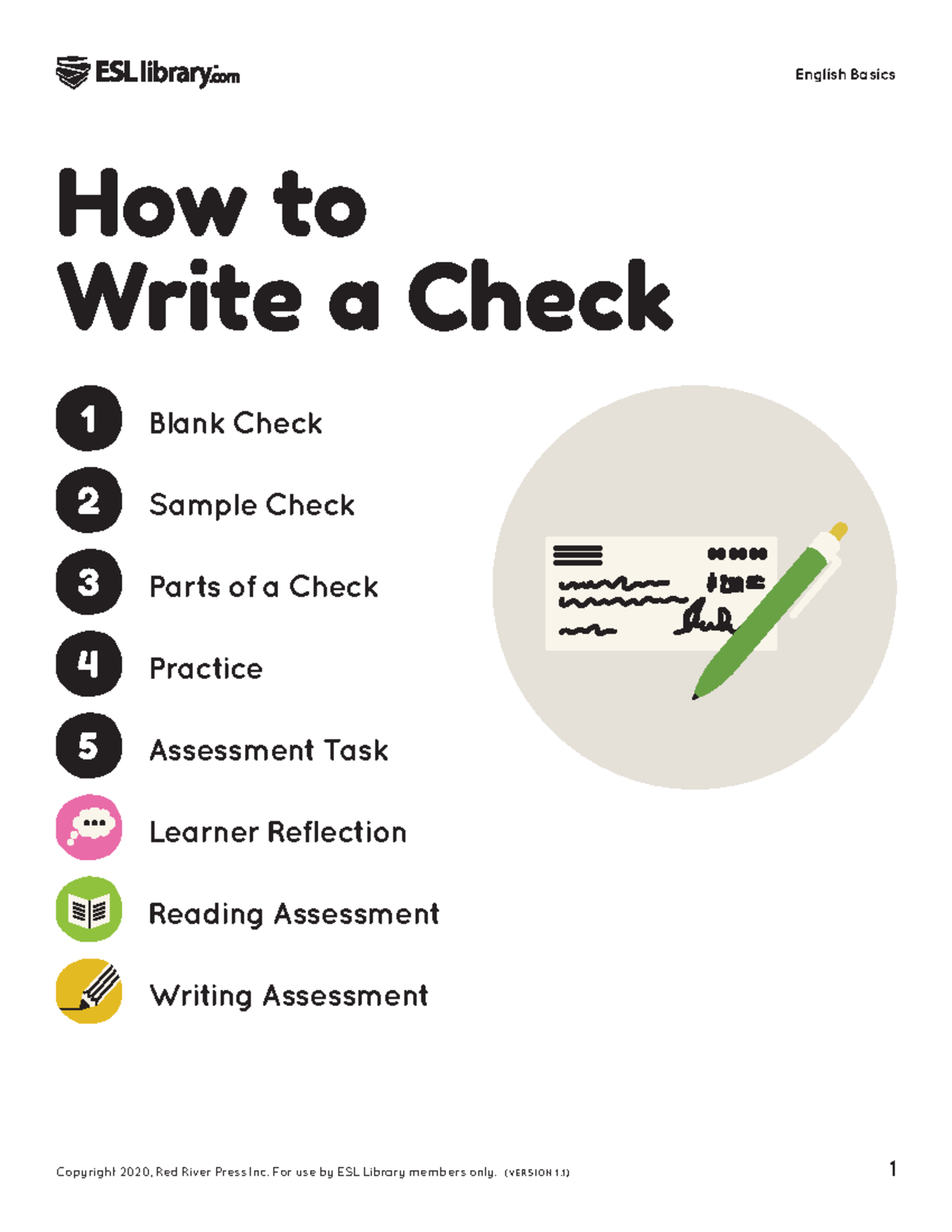 121 How to Write a Check US Student English Basics How To Write A