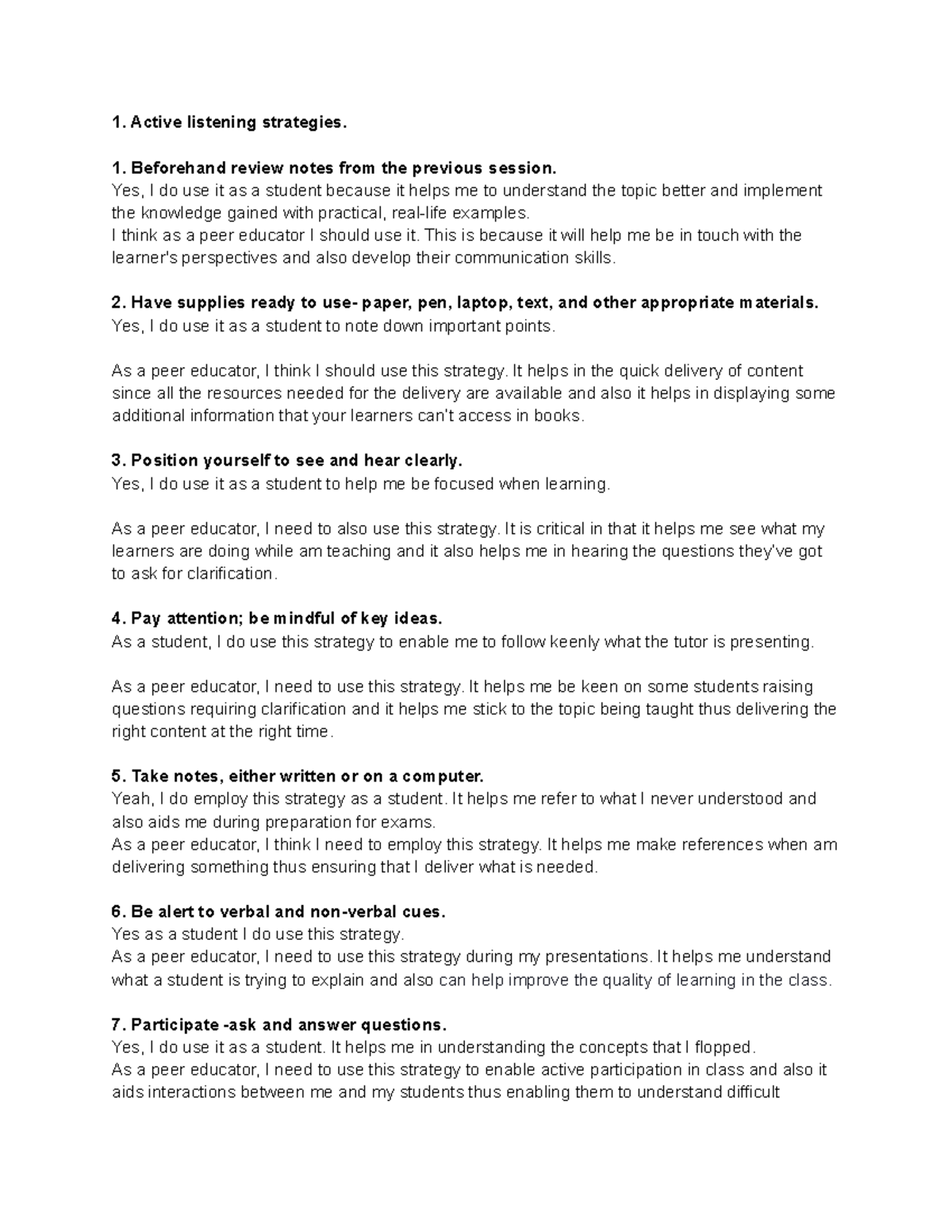 Active listening strategies - 1. Active listening strategies. 1 ...