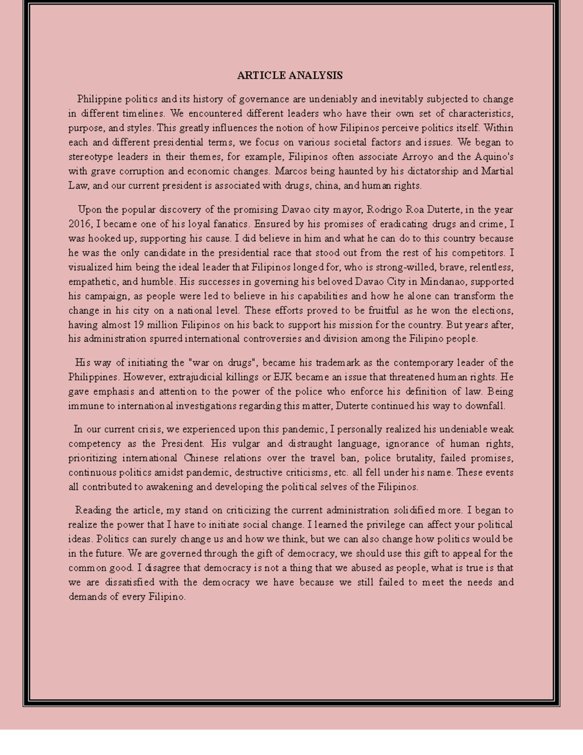 Sculan Activity 08 - Article Analysis in Socio Cultural Anthropology ...