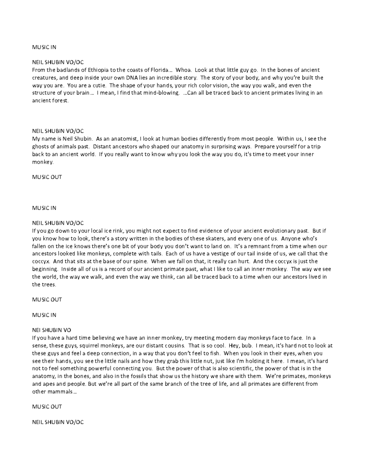 Your Inner Fish Episode 3 Part 1 ANTH 203 UCalgary Studocu