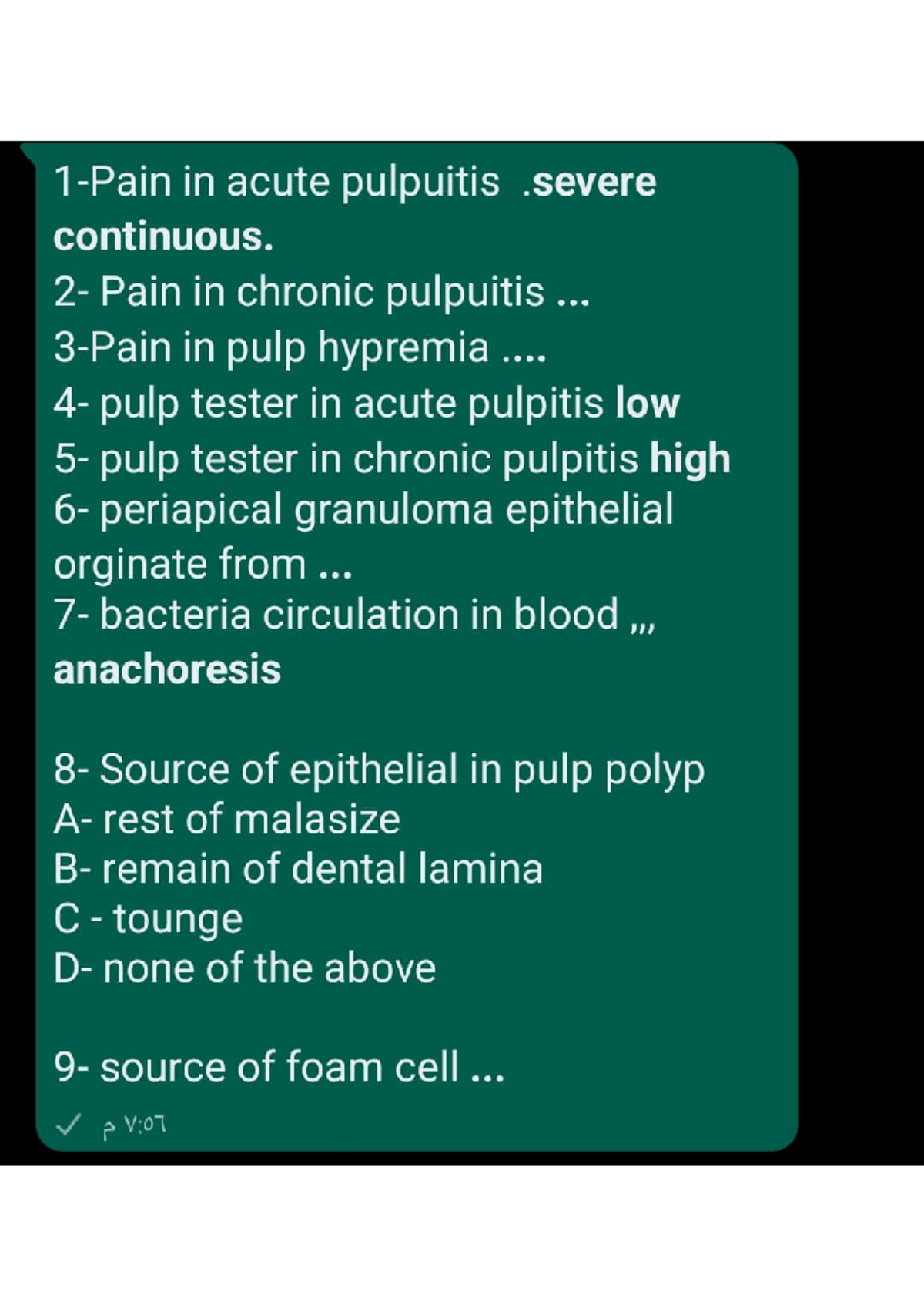Quizzes oral patho - Oral Pathology - Studocu