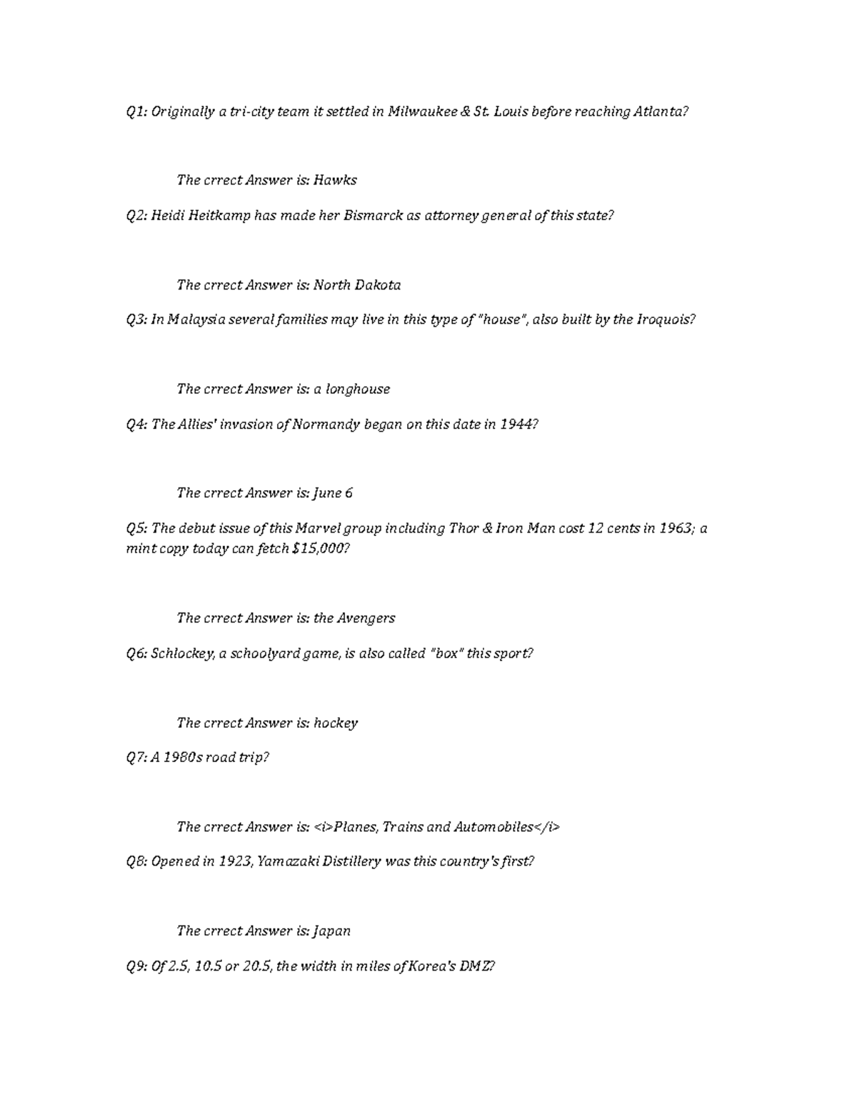 4 Practice for STKL - sadadsa - Q1: Originally a tri-city team it ...