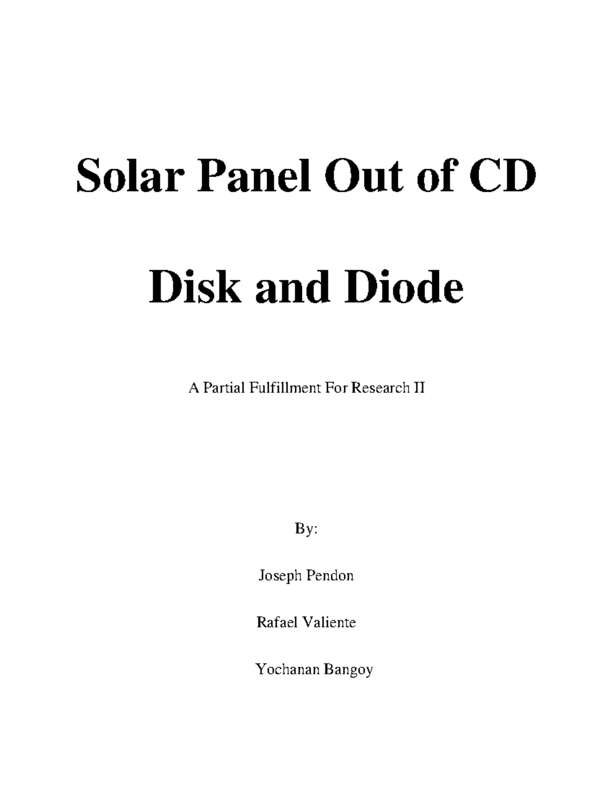 cdasimprovisedsolarpanel - Solar Panel Out of CD Disk and Diode A ...