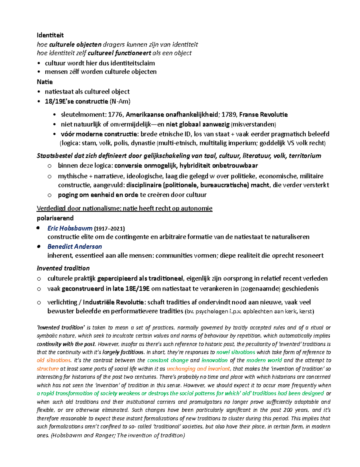 Identiteit 1.0 Cultuuranalyse - Identiteit hoe culturele objecten ...