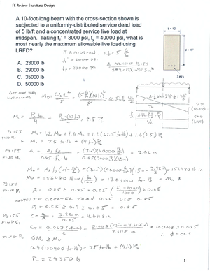 RC2 - Refer to the sample problem on the analysis of beams reinforced ...