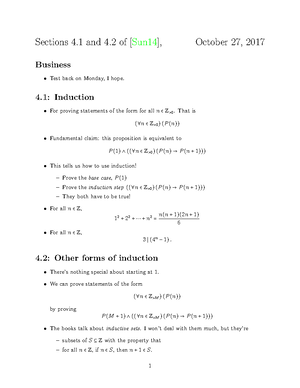 Math 300 Notes section 3 - Sections 3 of [Sun14], October 18, 2017 ...