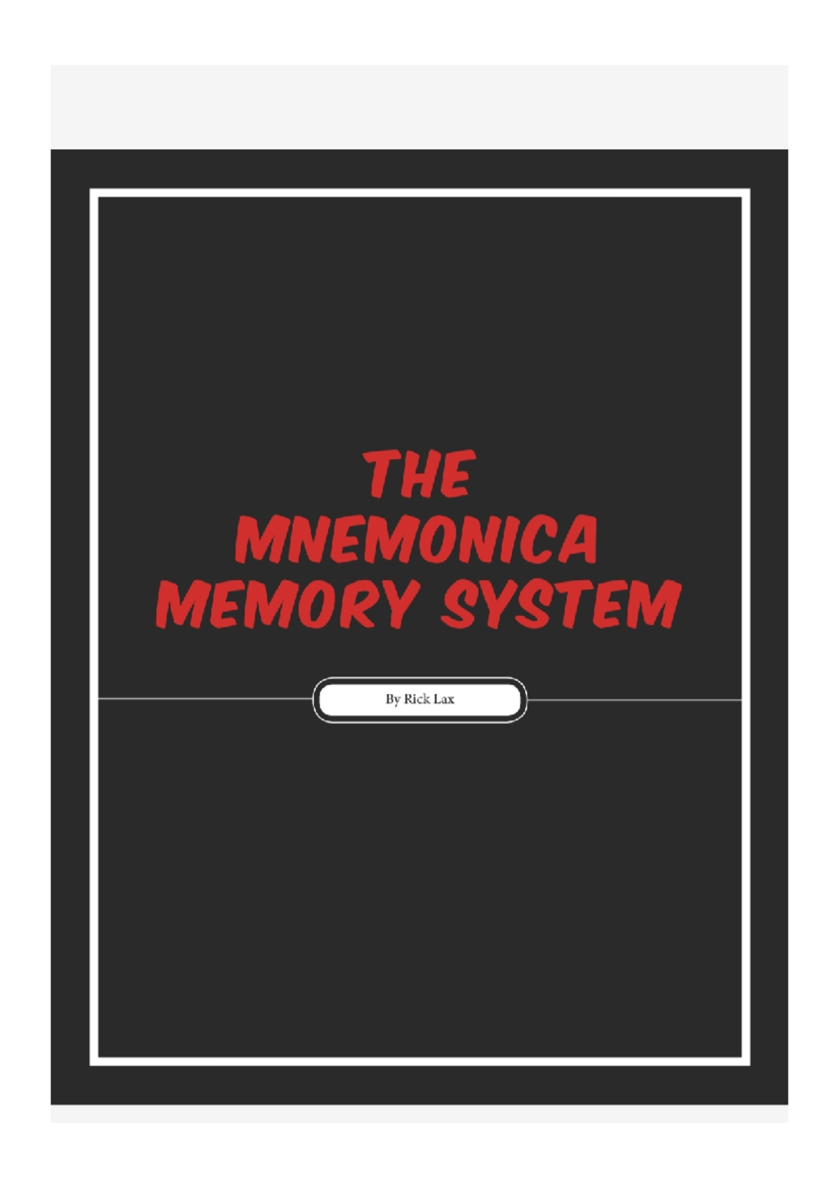 Mnemonica trainer - alohamora - magic mystry - Studocu