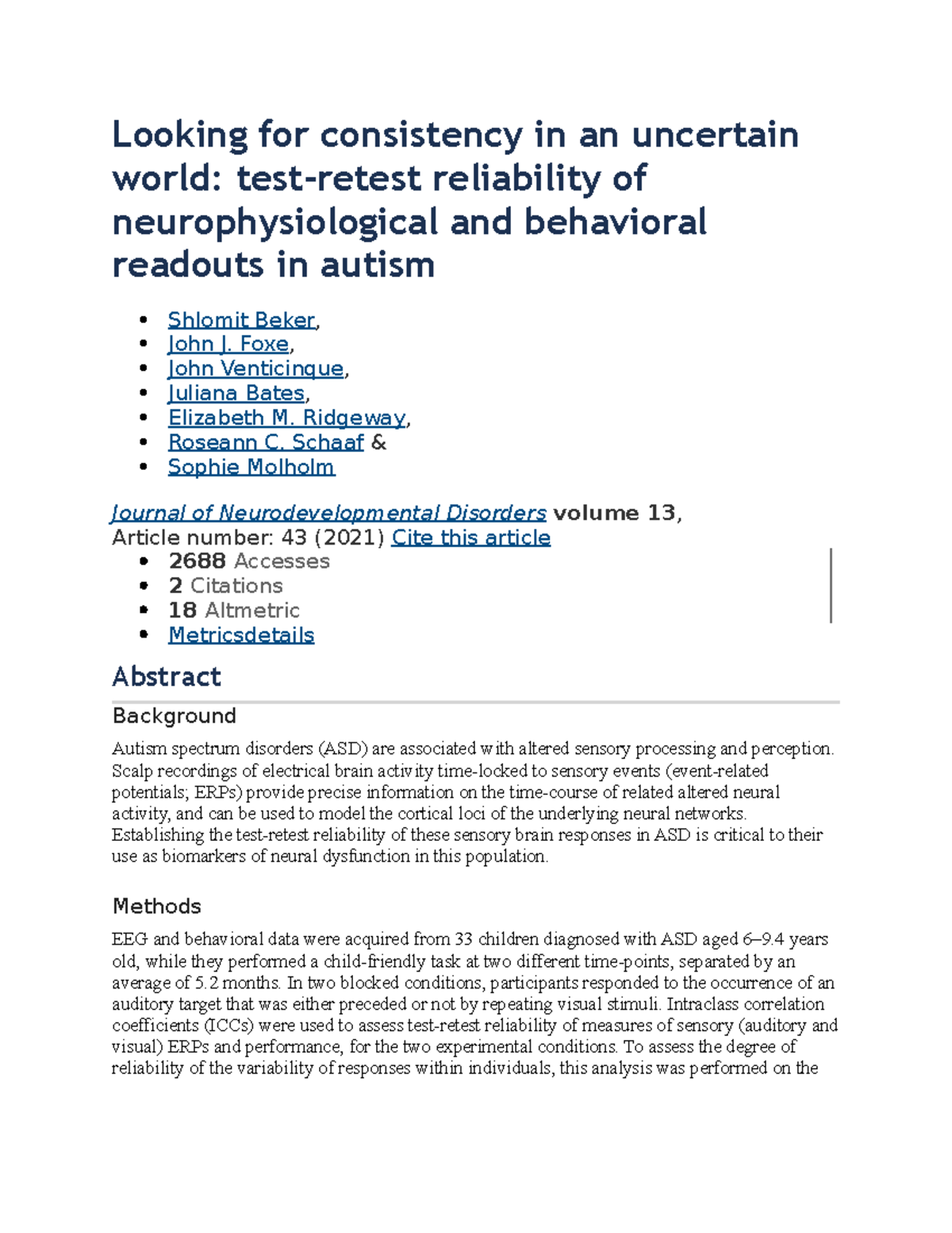 A Looking for consistency in an uncertain world - Looking for consistency in an uncertain world ...